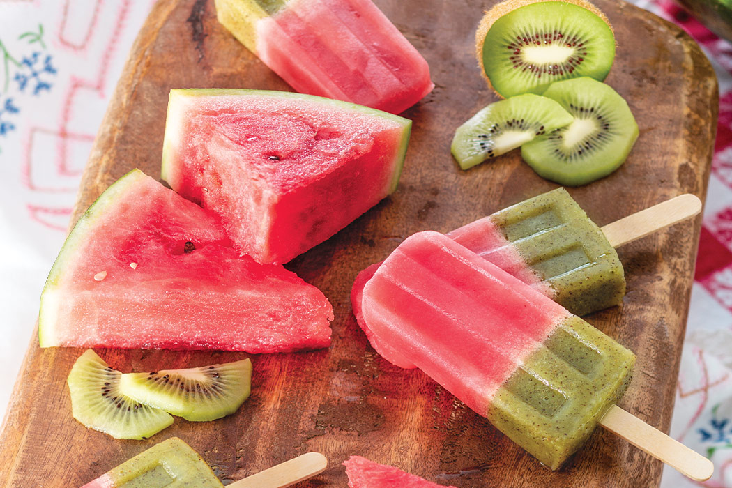 Watermelon-Kiwi Ice Pops - Victoria