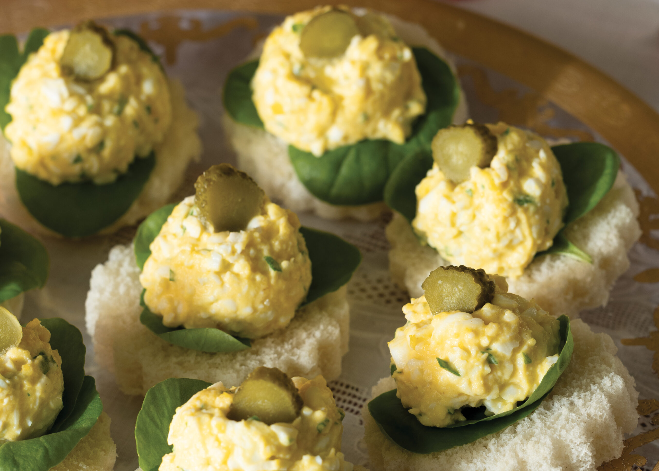 Egg Mayonnaise Canapés - Victoria